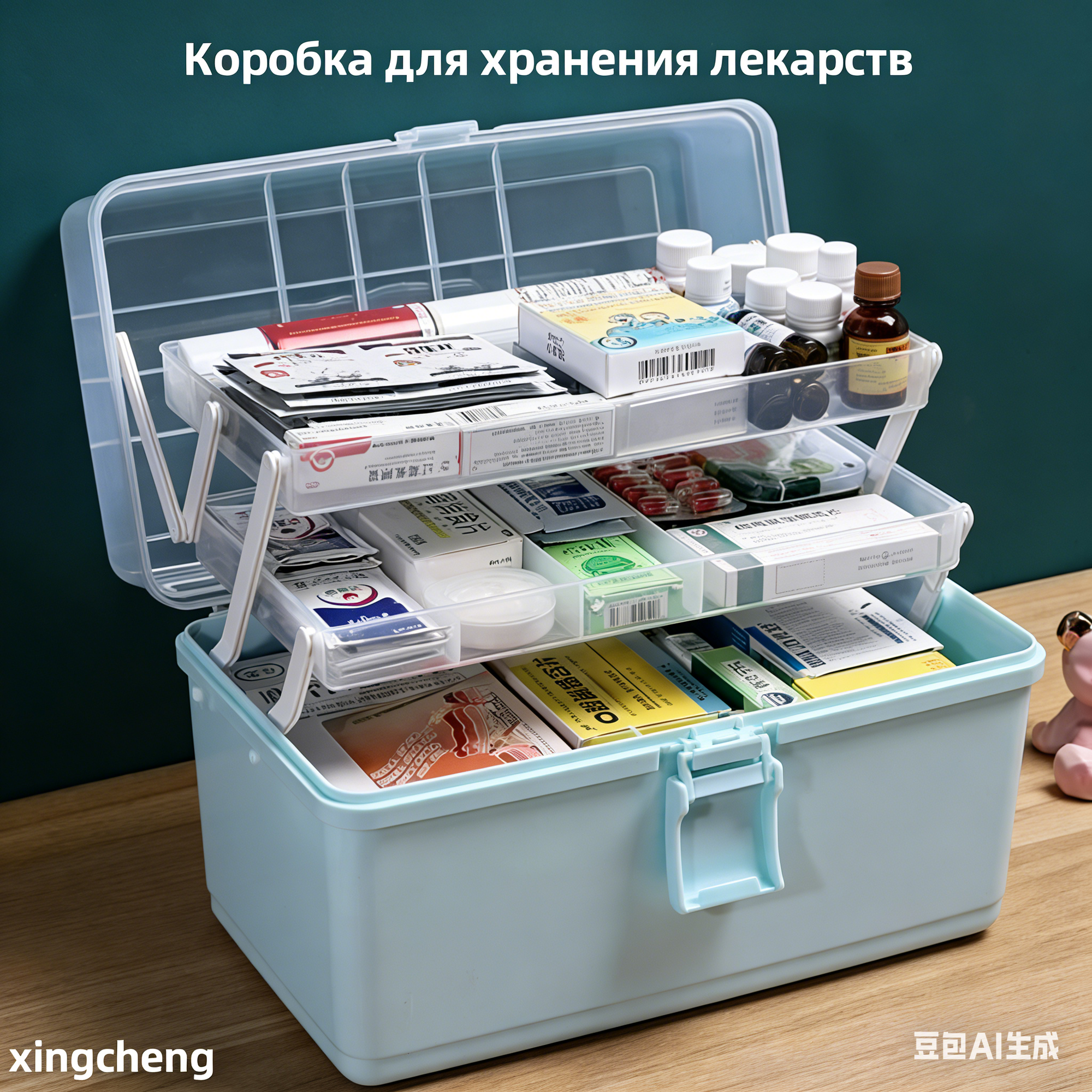 Домашняя аптечка,27 см х 16 см х 13 см , 1 шт