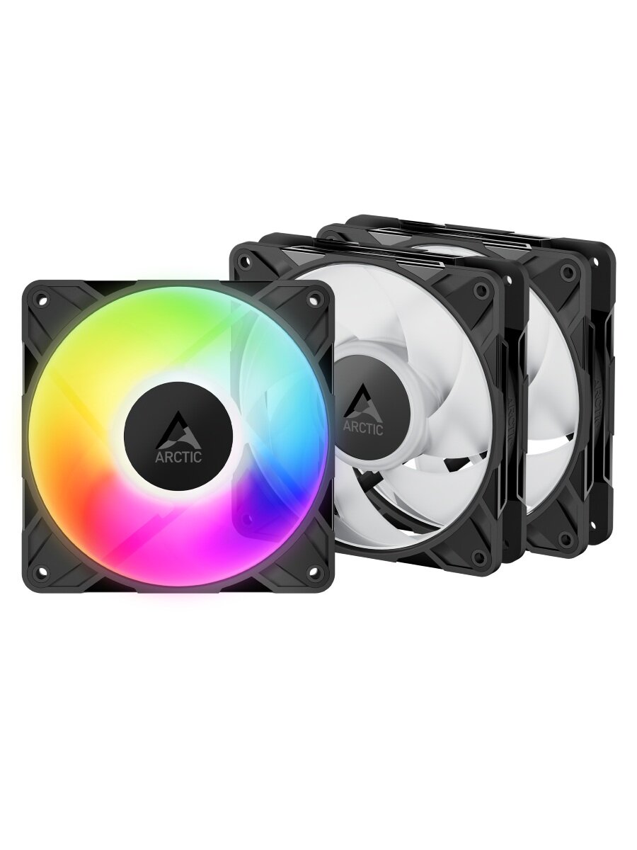 Вентилятор для корпуса ARCTIC P12 Pro A-RGB - 3 Pack ACFAN00310A 120mm, 600-3000rpm, 77CFM (3-pack)