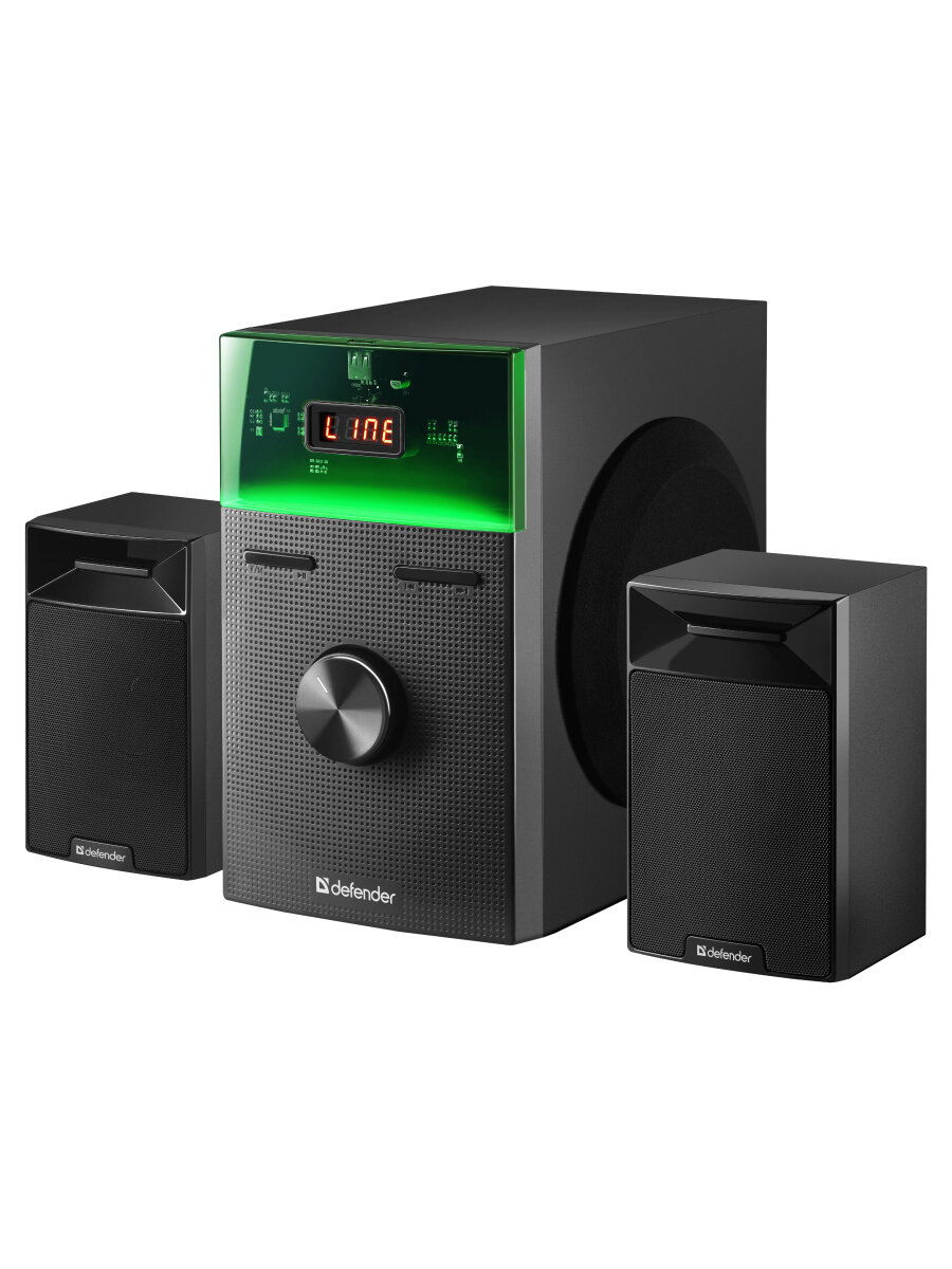 Акустическая система 2.1 DEFENDER Tresor (Трезор) черный (50Вт, питание от сети) (65092)