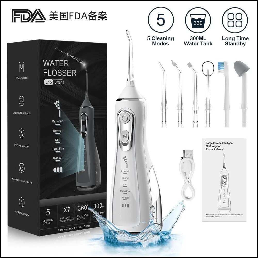 Портативный ирригатор Waterpik WP560 Advanced в белом премиум цвете