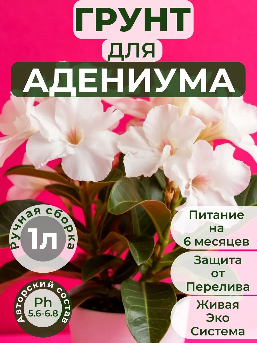 Готовый авторский грунт для Адениума, премиум 1 литр