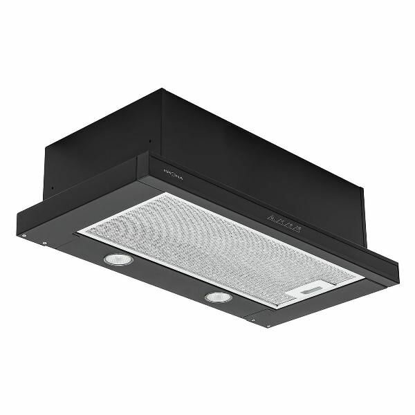 Вытяжка встраиваемая в шкаф Krona Kamilla Sensor 600 Black (2 мотора)