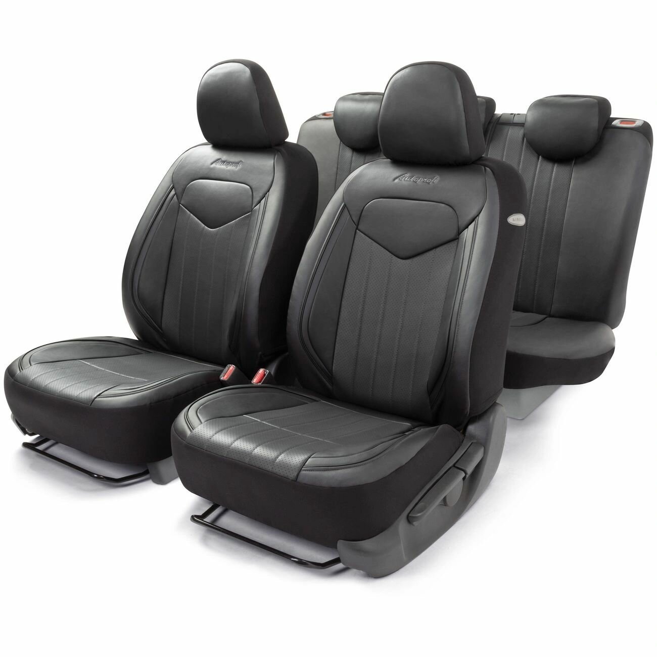 Чехол AutoProfi SIGNATURE, кожа SGN-1505GF BK/BK