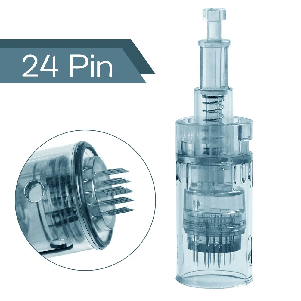 Замена игл Dr.pen M8 24 точки стандартные, картриджи для микронидлинга, 10 шт