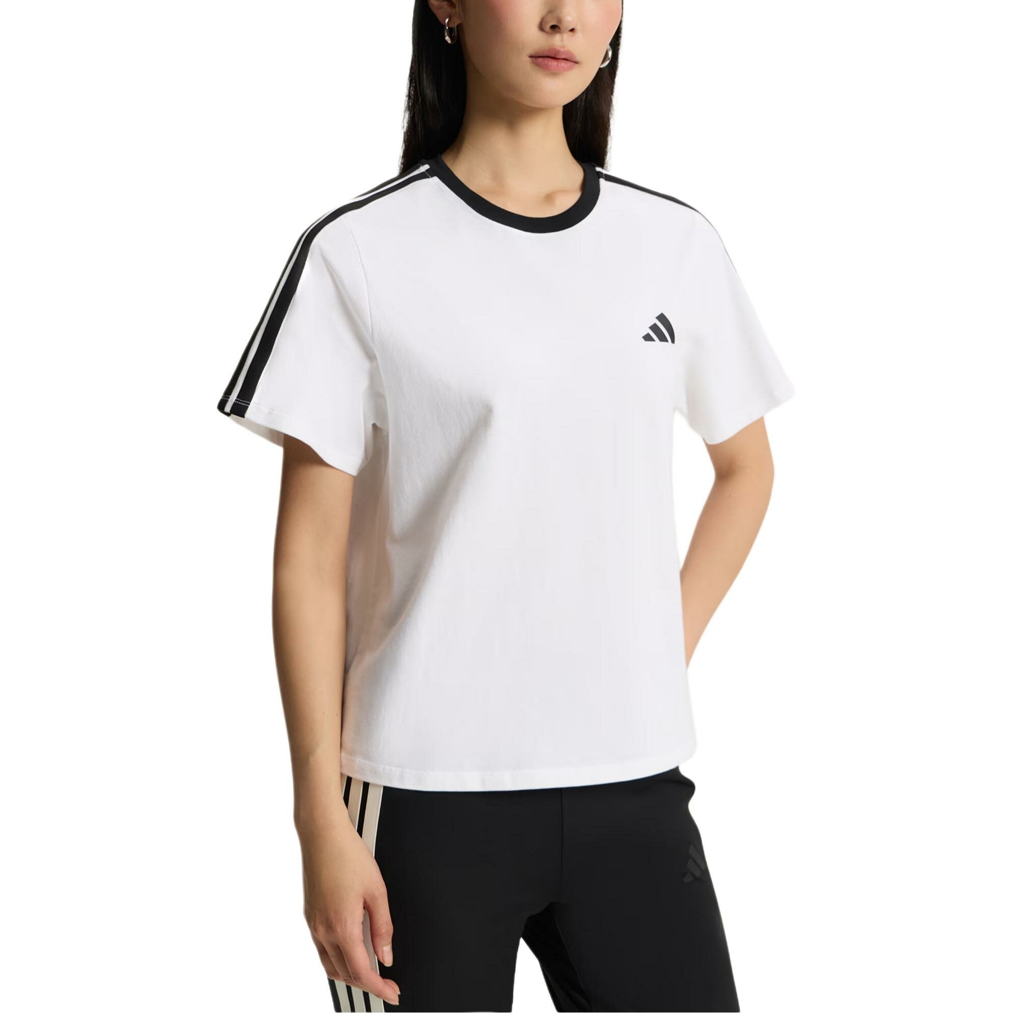 Майка adidas, размер L, белый, — фото 1
