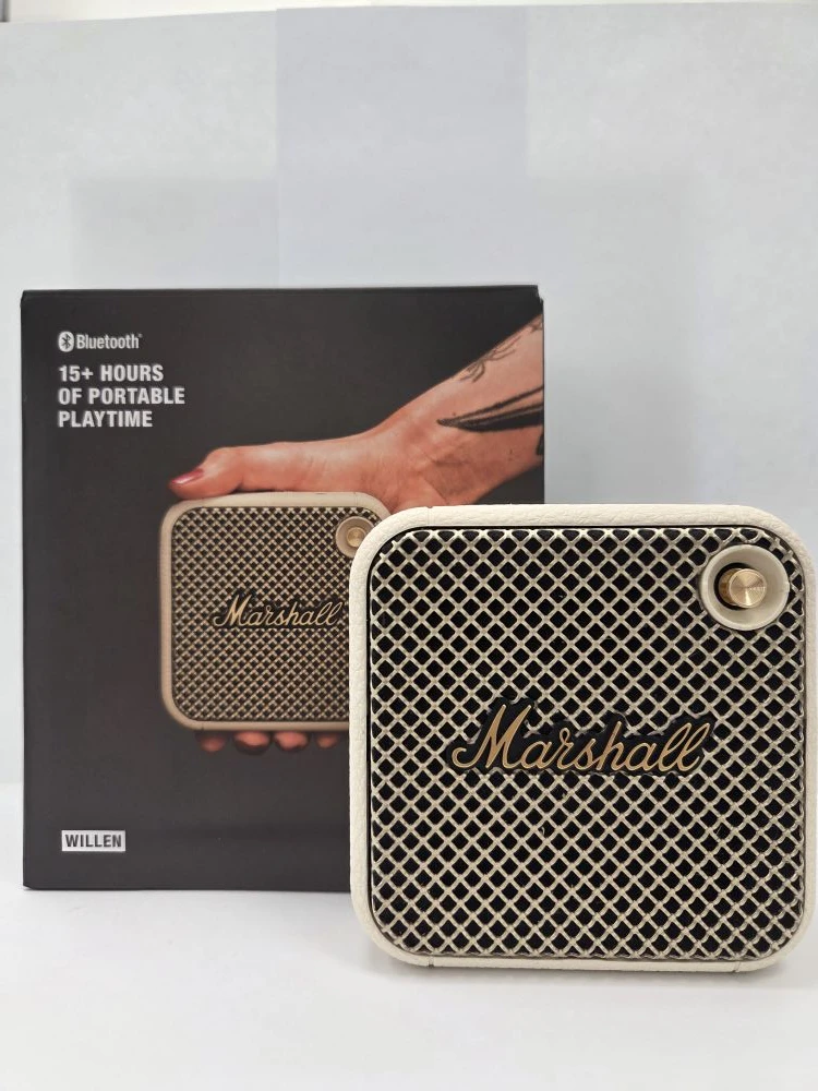 Портативная колонка Marshall "Willen", беспроводная, 10Вт, бежевая — фото 1