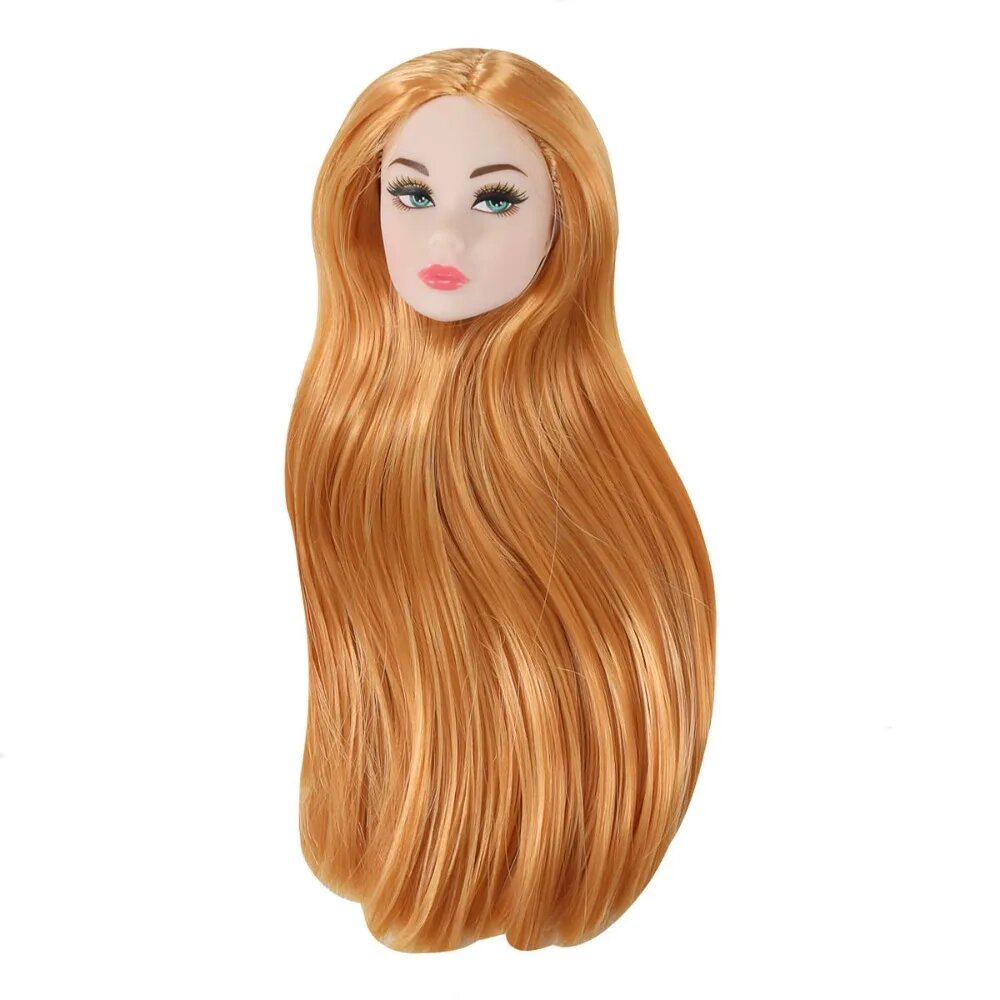 Голова куклы 1/6, цвет white gold, 30 см