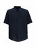 Рубашка BOSS Short-sleeved button-down shirt, размер M, blue