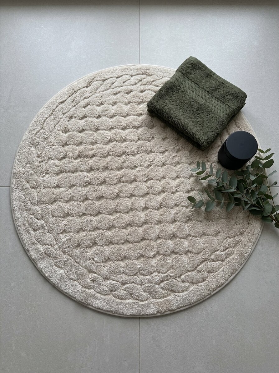 Коврик для ванной и туалета Natali's Carpets круглый 80х80 см Турция