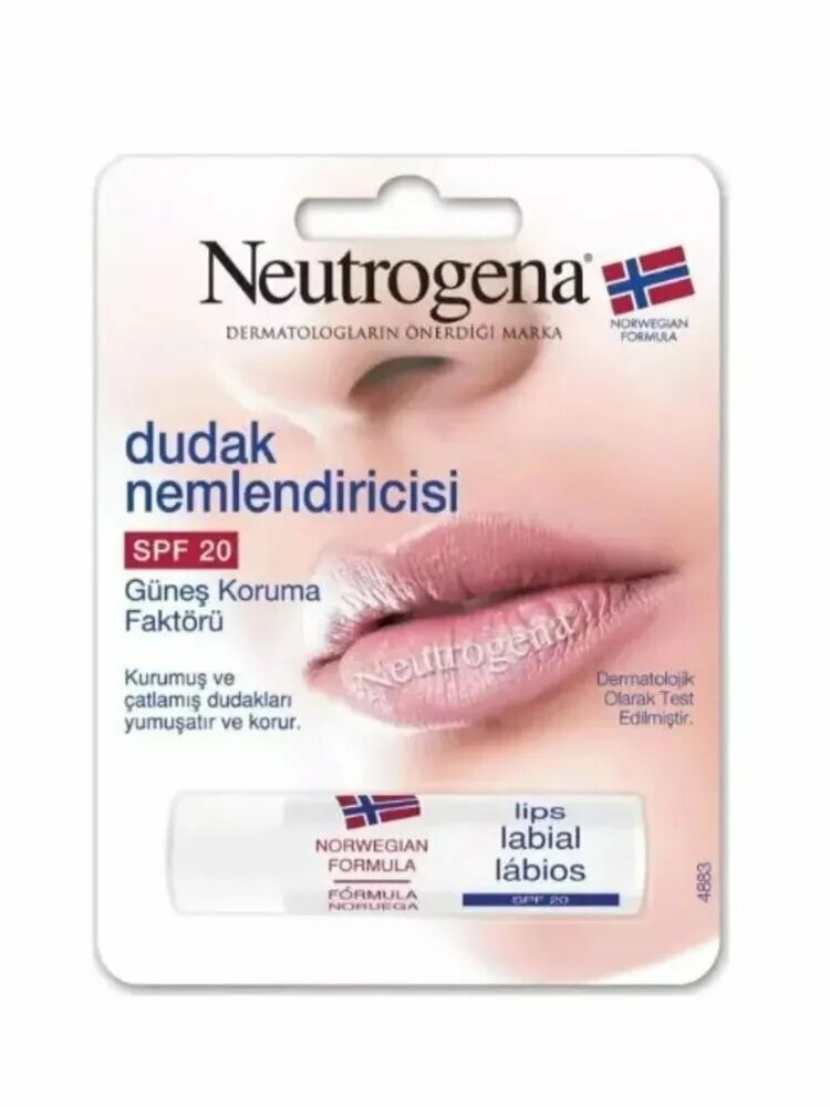 Neutrogena бальзам (помада)для губ SPF 20