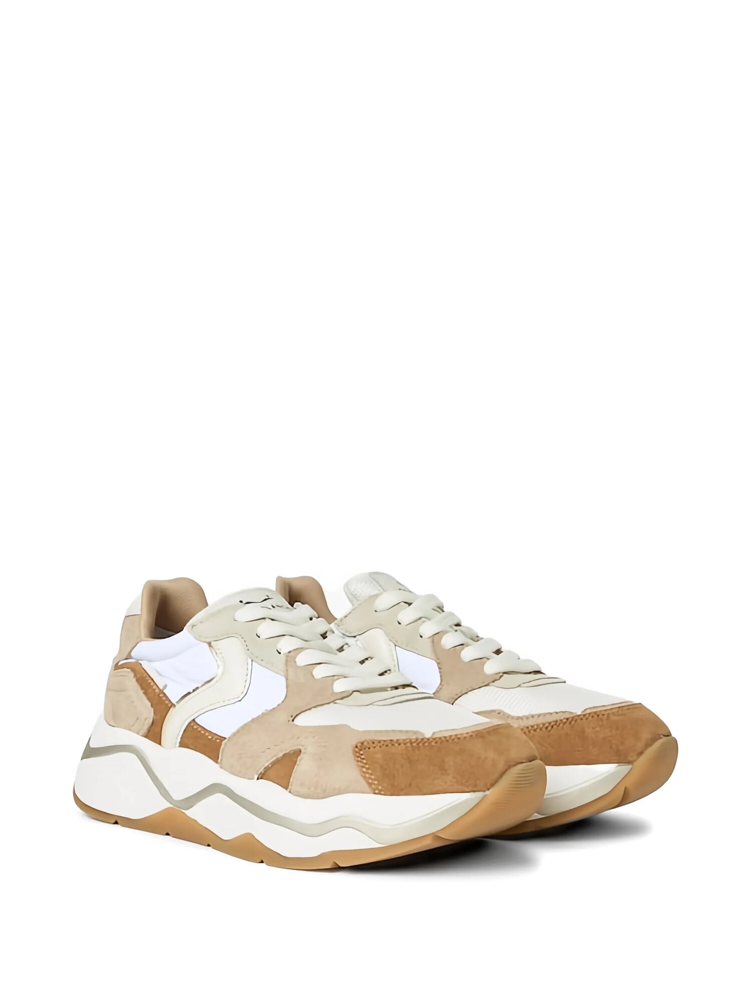 Кроссовки Voile Blanche Suede-panelled mesh sneakers, размер 39, разноцветный — фото 1