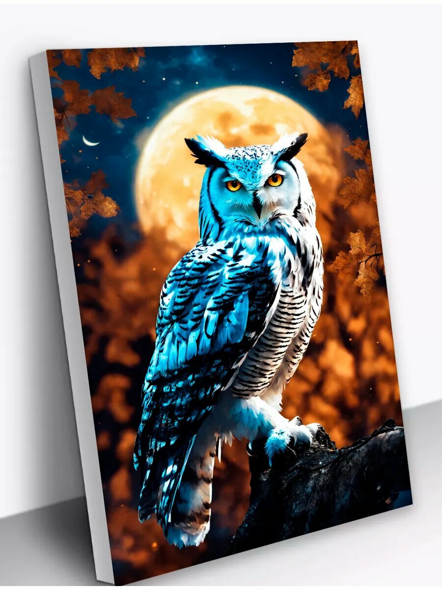 Картина по номерам Филин 40х50 см