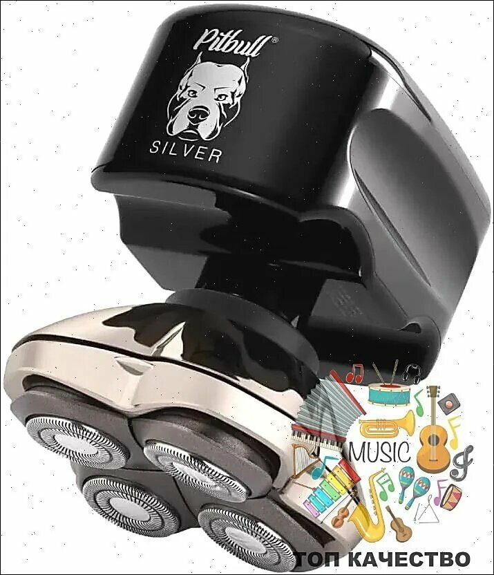 Skull Shaver Электробритва Pitbull Silver PRO SX5, черный матовый