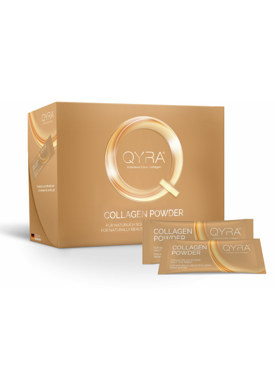Питьевой коллаген QYRA в порошке 30 саше вкус апельсина 3,1 г