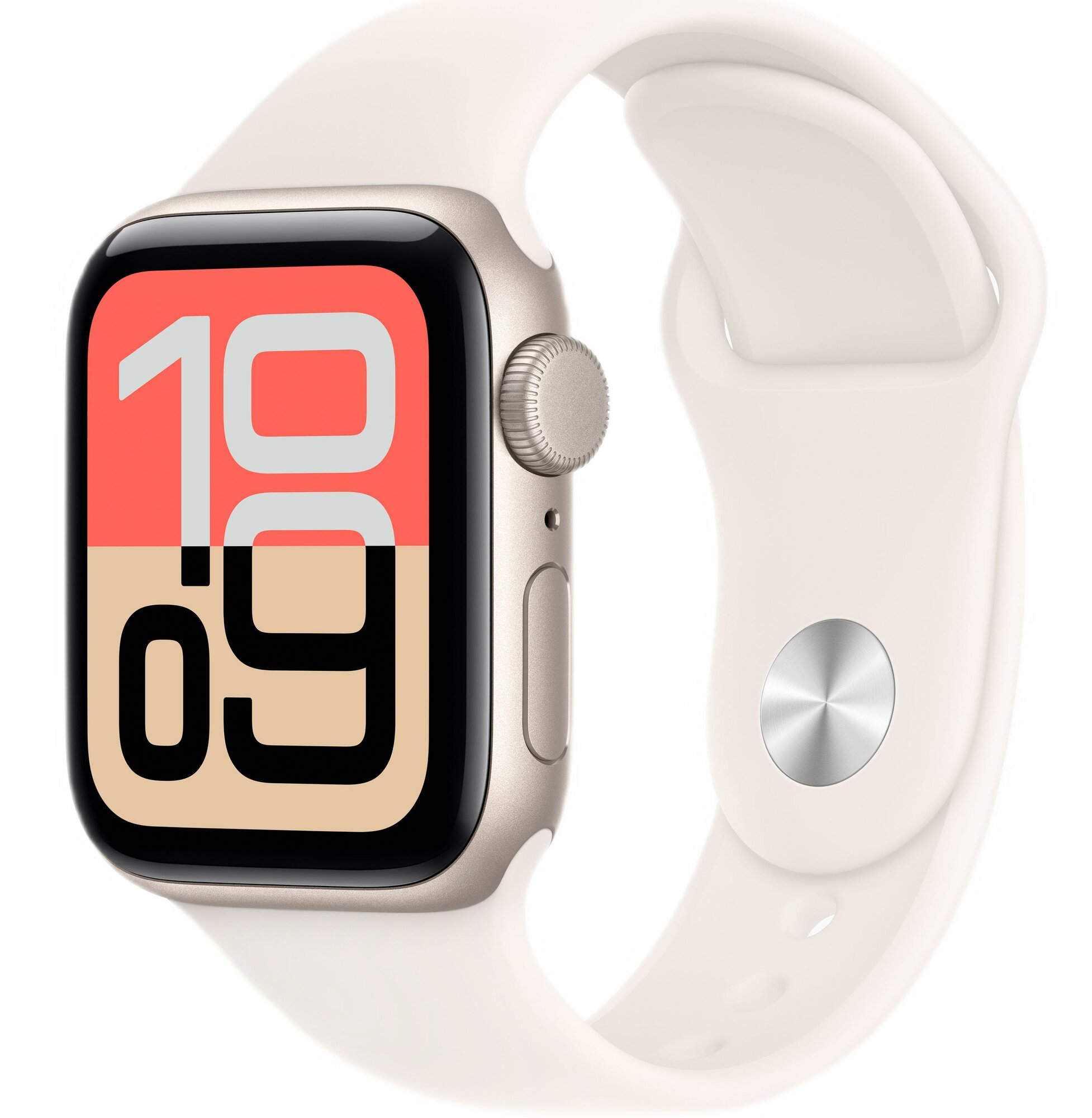 Часы Apple Watch SE 3 (2025) 44mm Starlight Aluminum Case with Starlight Sport Band (GPS) (размер M/L)