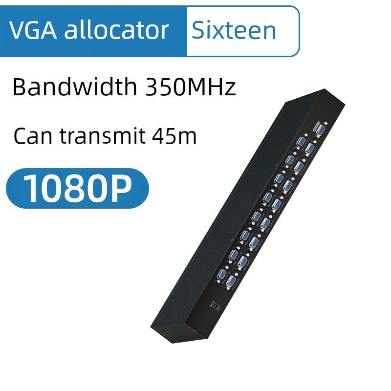 Сплиттер Maxtor VGA (один вход — два выхода) для одновременного отображения изображения с компьютера и видеонаблюдения,