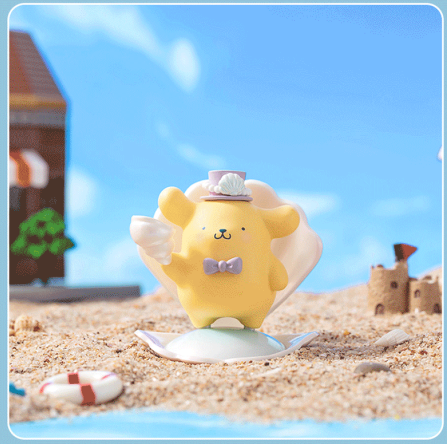 Оригинальная фигурка MINISO Sanrio Blue Sea Holiday Blind Box: Куроми, милый сувенир, подарок для девочек, кукла
