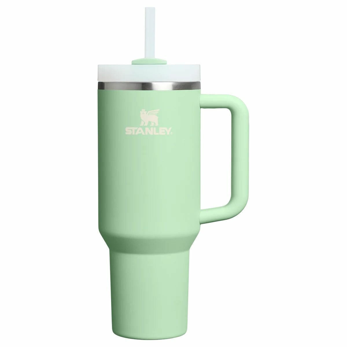 Термокружка STANLEY Quencher H2.0 FlowState Tumbler 1.18L (10-13230-063) с трубочкой, фисташковая