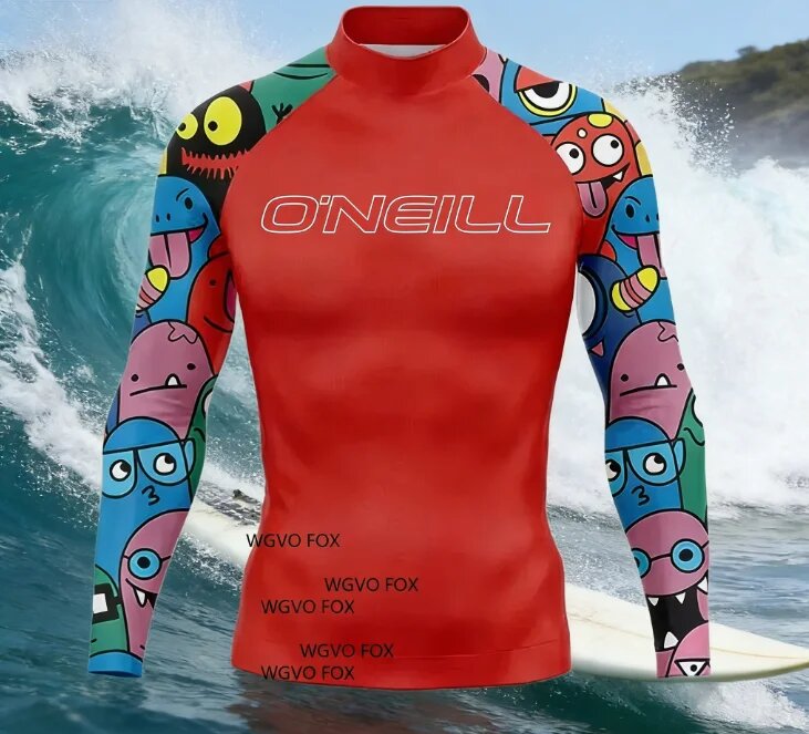 Rash Guard O'Neill P2CLF-0121, красный, размер S
