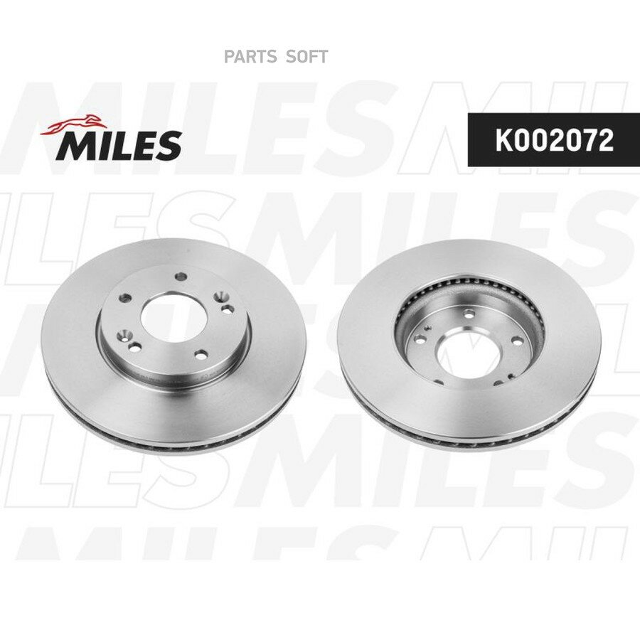 MILES K002072 Диск тормозной HYUNDAI TUCSON 06-/i30 09-/KIA CEED 06-/SPORTAGE 04- передний ()
