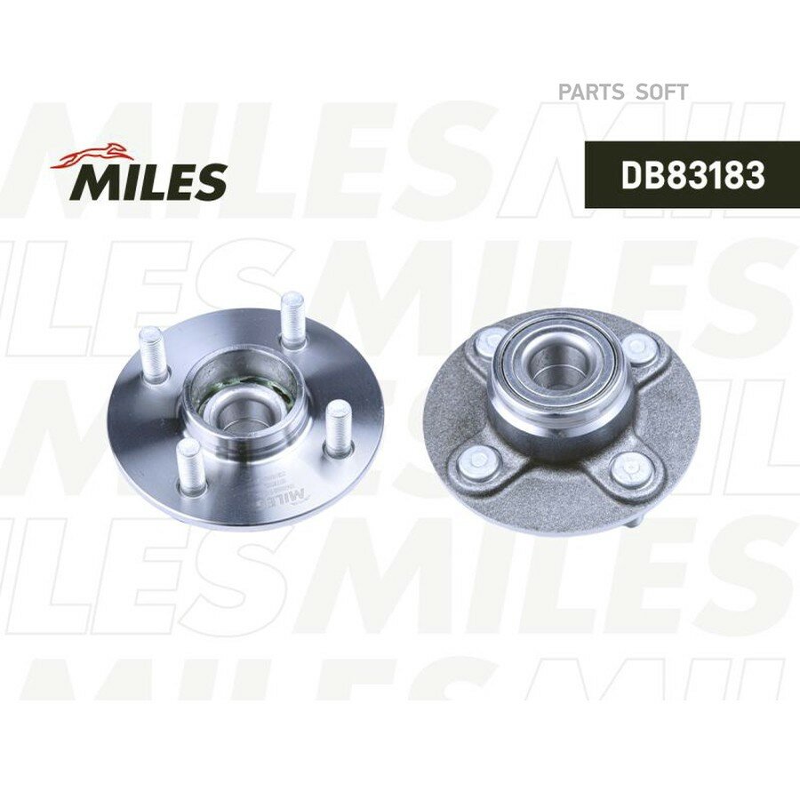 MILES DB83183 Ступица колеса с подшипником задняя NISSAN MICRA K10/K11 82-02. ()
