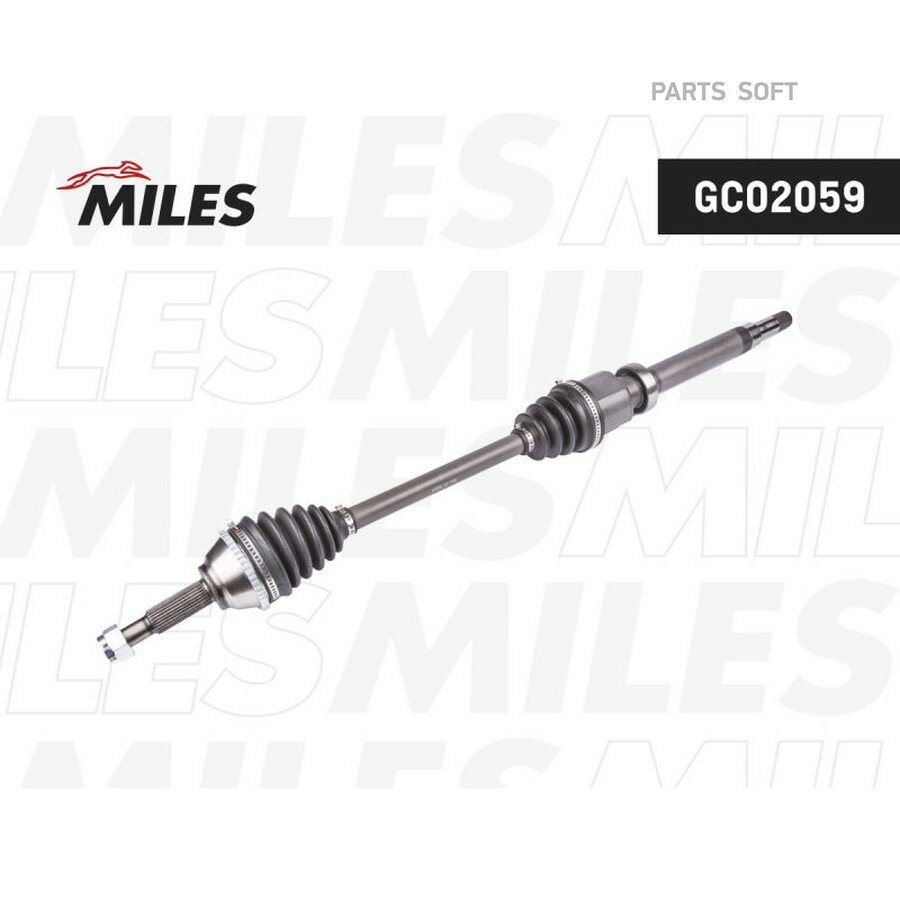 MILES GC02059 Привод в сборе FORD TRANSIT 00-06 прав. (ABS) ()