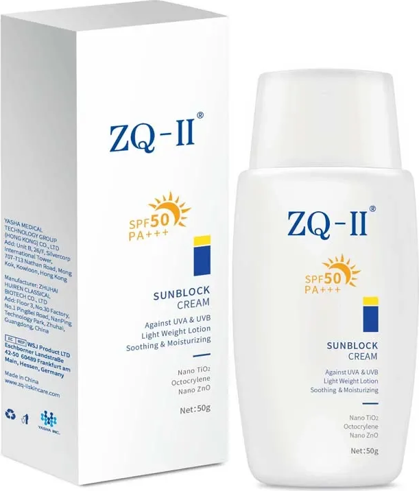 ZQ-II Крем солнцезащитный SPF50 / PA+++ Sunblock Cream SPF50 / PA+++ 45ml