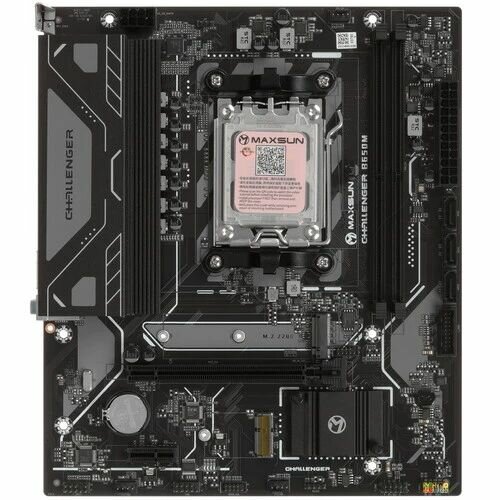 Материнская плата MAXSUN Challenger B650M - AM5, AMD B650, 2xDDR5-4800 МГц, 1xPCI-Ex16, 1xM.2, Micro-ATX