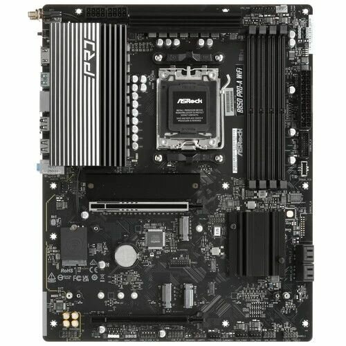 Материнская плата ASRock B850 Pro-A WiFi - AM5, AMD B850, 4xDDR5-7200 МГц, 1xPCI-Ex16, 4xM.2, ATX