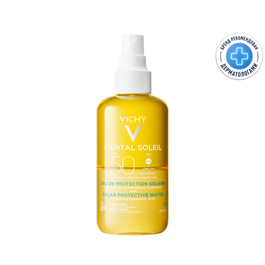 Vichy Capital Soleil Солнцезащитный увлажняющий двухфазный спрей SPF 50+, 200мл