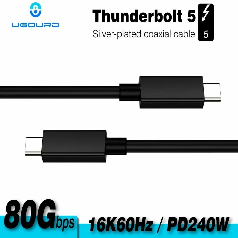 UGOURD Кабель для мобильных устройств USB Type-C/USB Type-C, 2 м, черный