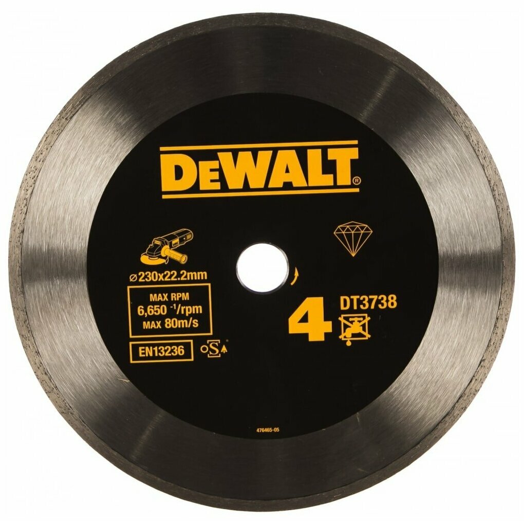 Диск алмазный DeWalt ф230х22.2х2.1мм DT 3738