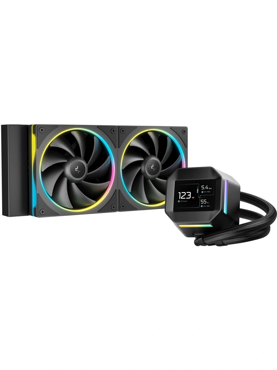 Система водяного охлаждения Deepcool LM240 ARGB Soc-AM5/AM4/1200/1700/1851 черный 4-pin 19-36dB Al L