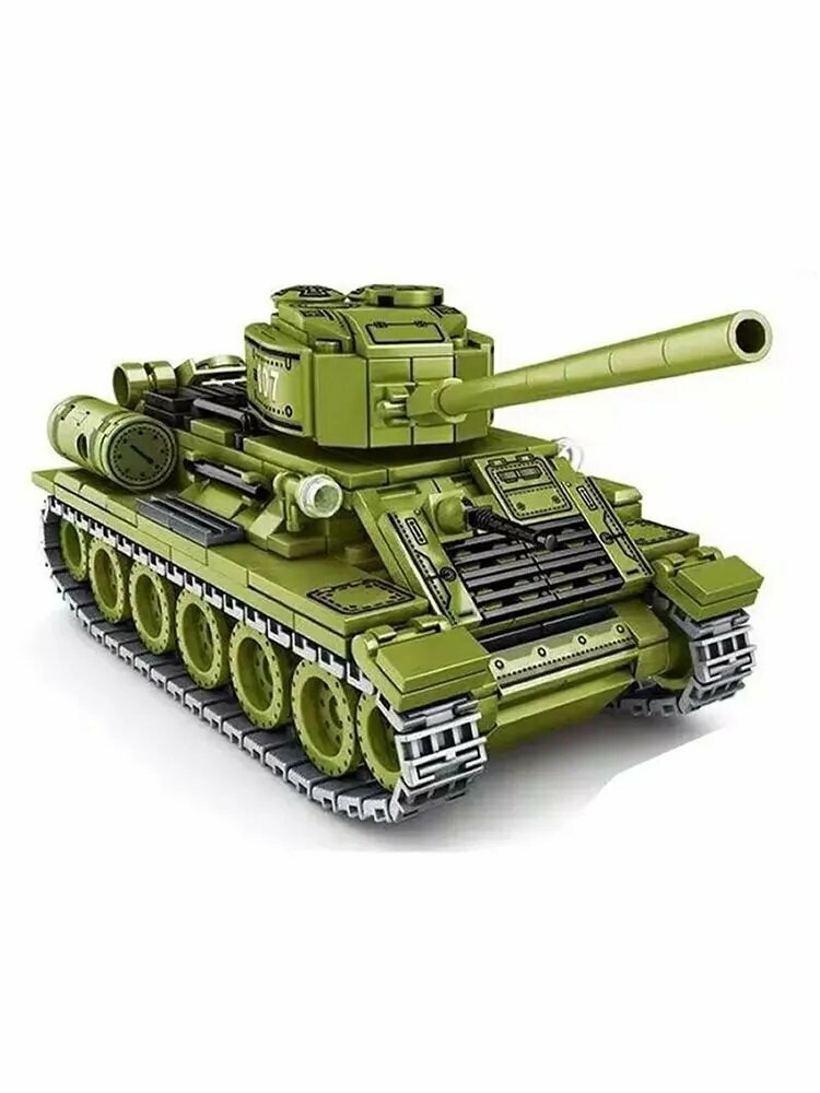 Конструктор Т - 34 Основной боевой танк/Танковые серии/Мальчики игрушки (506 листов)