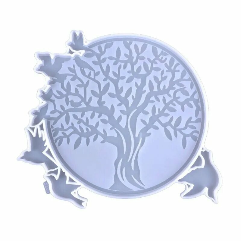 Силиконовая форма для украшения стен diy crystal epoxy tree of Life -прозрачная
