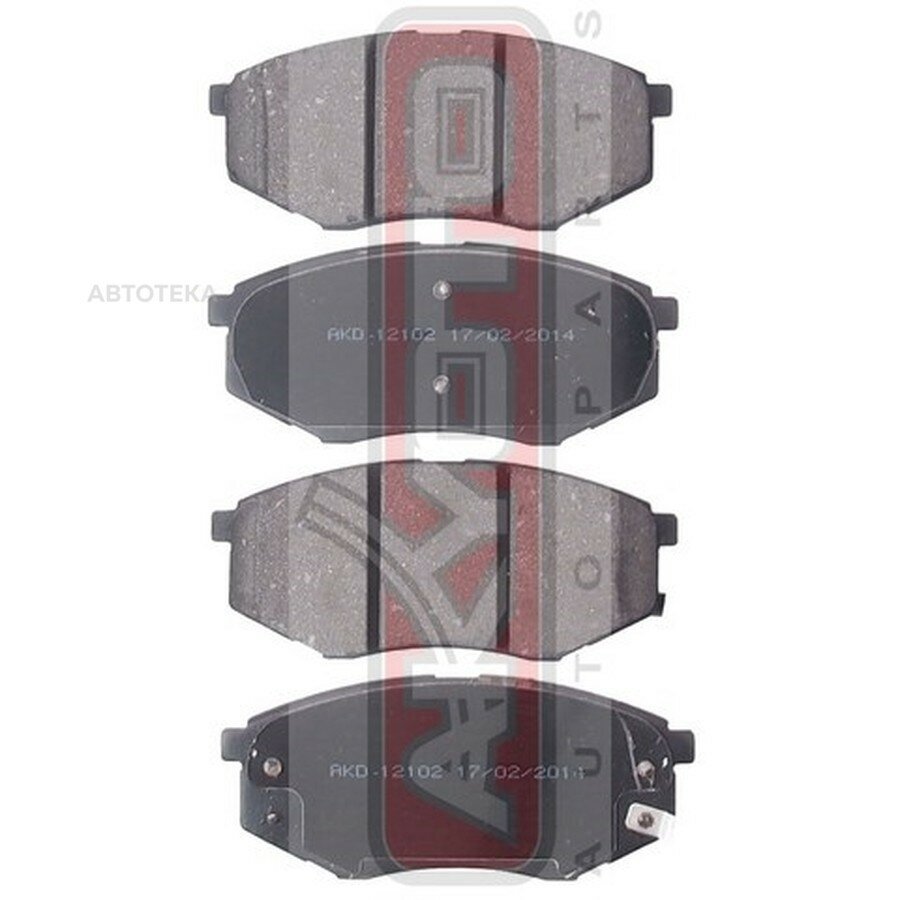 Колодки тормозные дисковые передние AKYOTO AKD12102