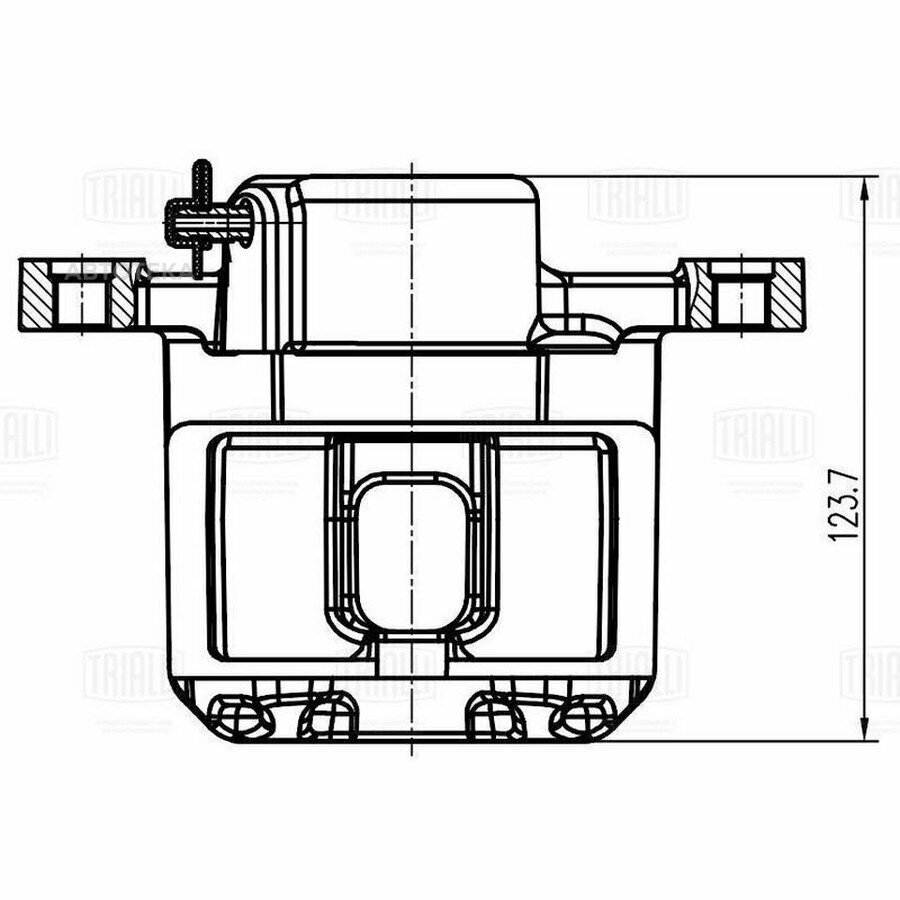 Суппорт торм. задн. прав. TRIALLI CF203502 Great Wall Hover H5 (11-) 2.0TD зад. прав. d=43мм (CF 203502)