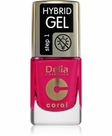 Лак для ногтей Delia Cosmetics Coral Nail Enamel Hybrid Gel, odcien 147, 11 мл