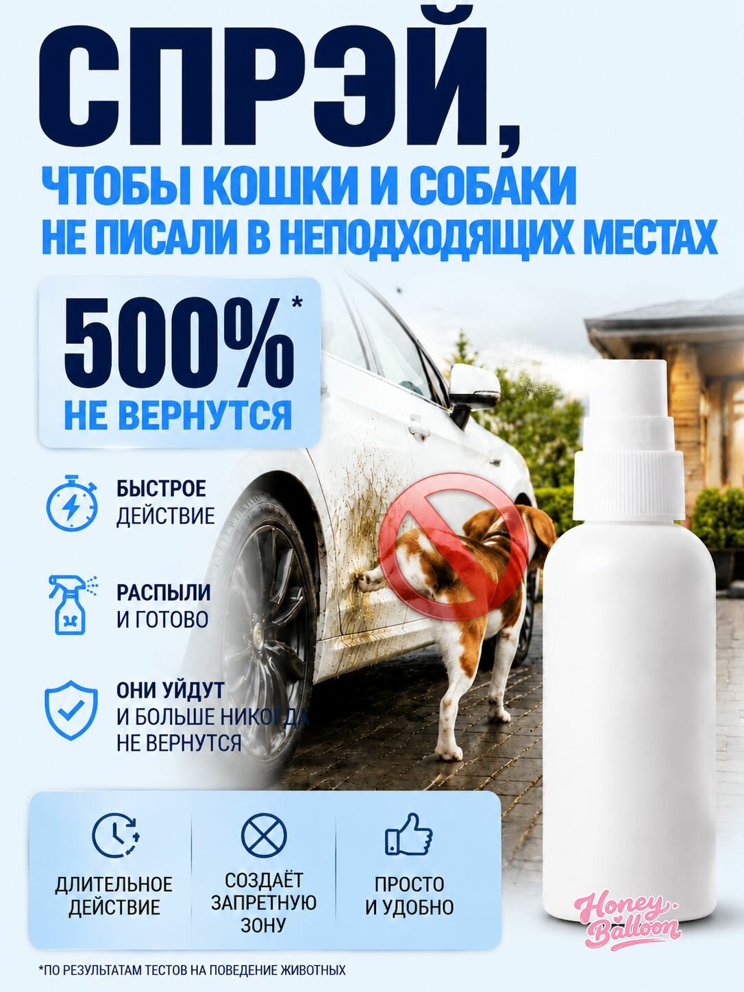 Спрей-отпугиватель для кошек и собак "Антигадин" защита мебели и ковров от меток и царапания. Натуральный состав, мгновенное действие.