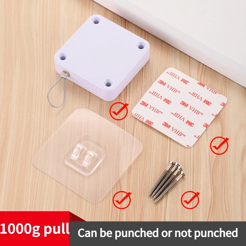 Белый держатель для стены 1000g pull