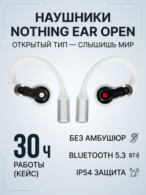 Беспроводные наушники Nothing Ear Open, белый