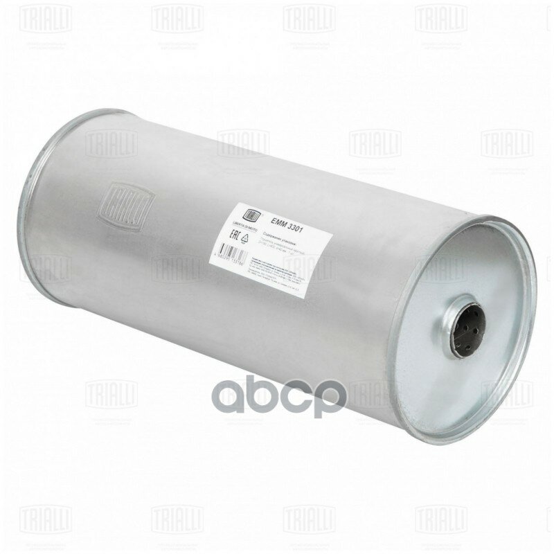 Глушитель универс. D=190, L=430, d=42 (алюм. сталь) (EMM 3301) (круглый) Trialli арт. EMM 3301