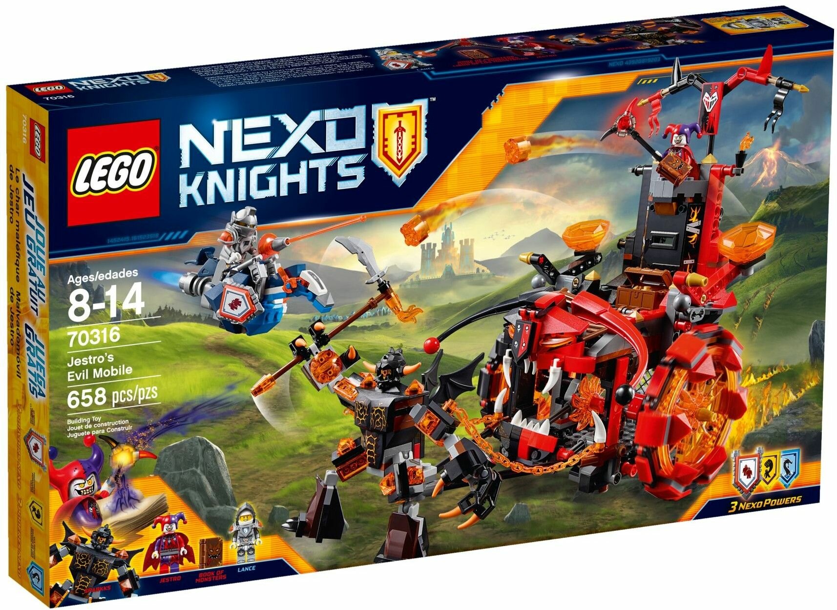 Конструктор LEGO Nexo Knights 70316 Jestro's Evil Mobile (Джестро-мобиль) 2016 год