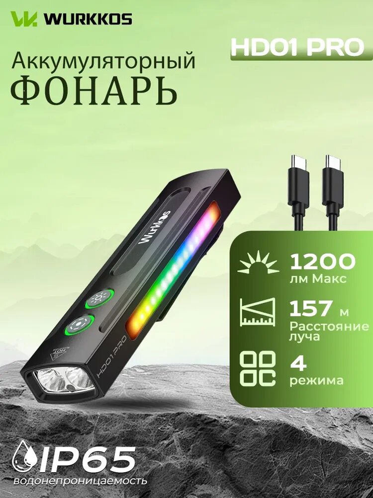 Wurkkos Фонарь-прожектор