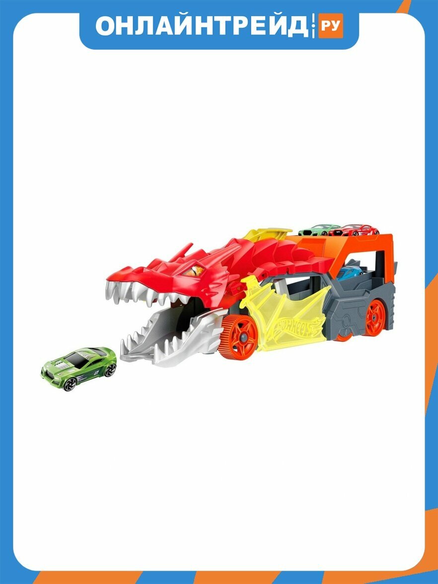 Игровой набор Hot Wheels GTK42 Разъяренный Дракон с хранилищем для машинок