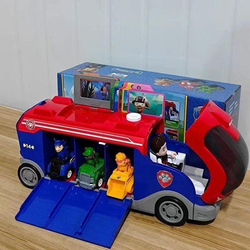 Paw PatrolPAW Squad Toy Bus Dog Captain Toy Детский подарочный наборAA888