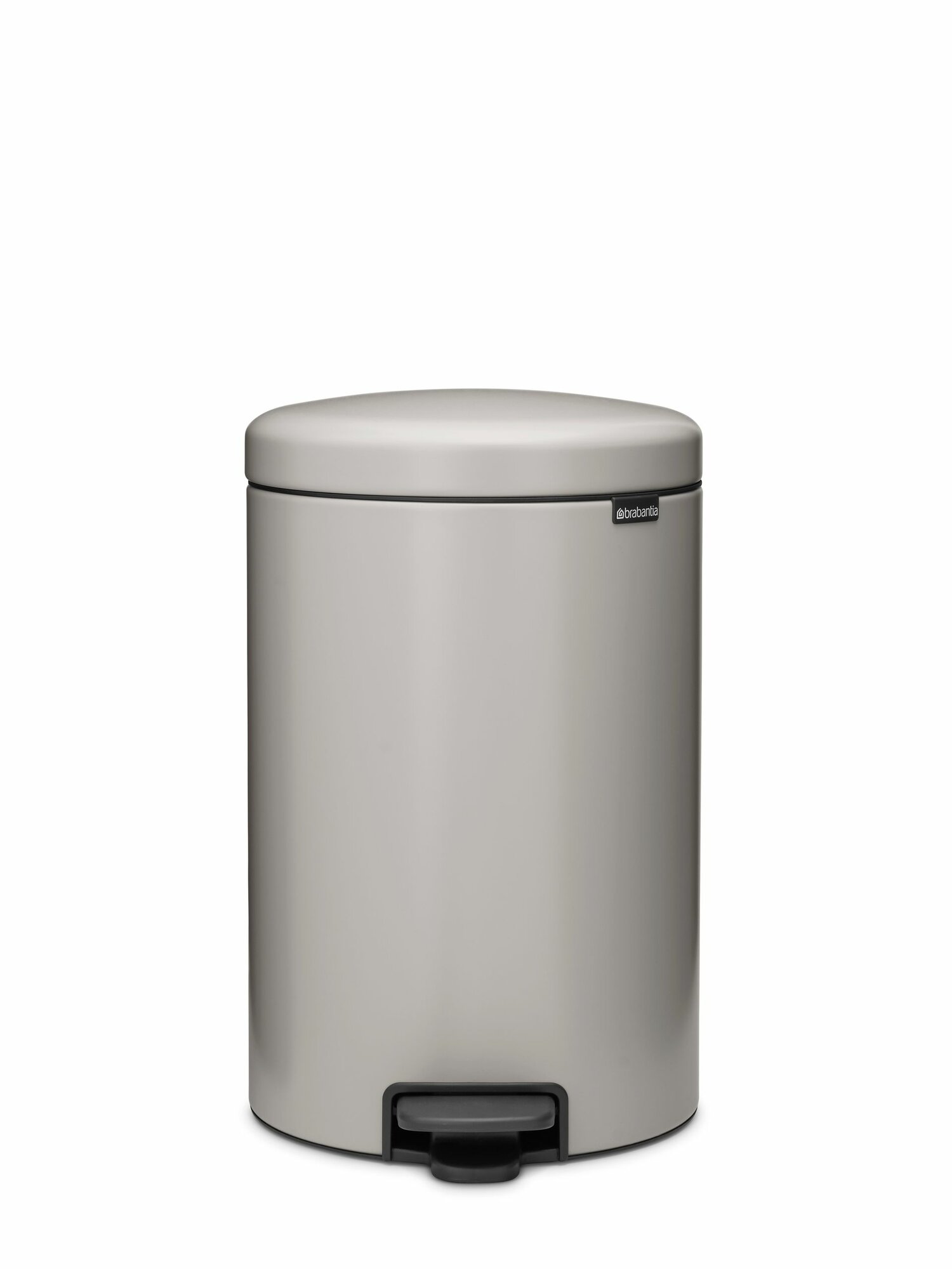 Бак мусорный Brabantia "NewIcon" с педалью светло-серый 20л 254406