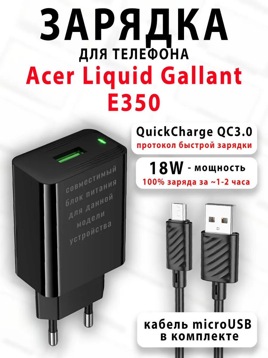 Зарядное устройство для телефона Acer Liquid Gallant E350