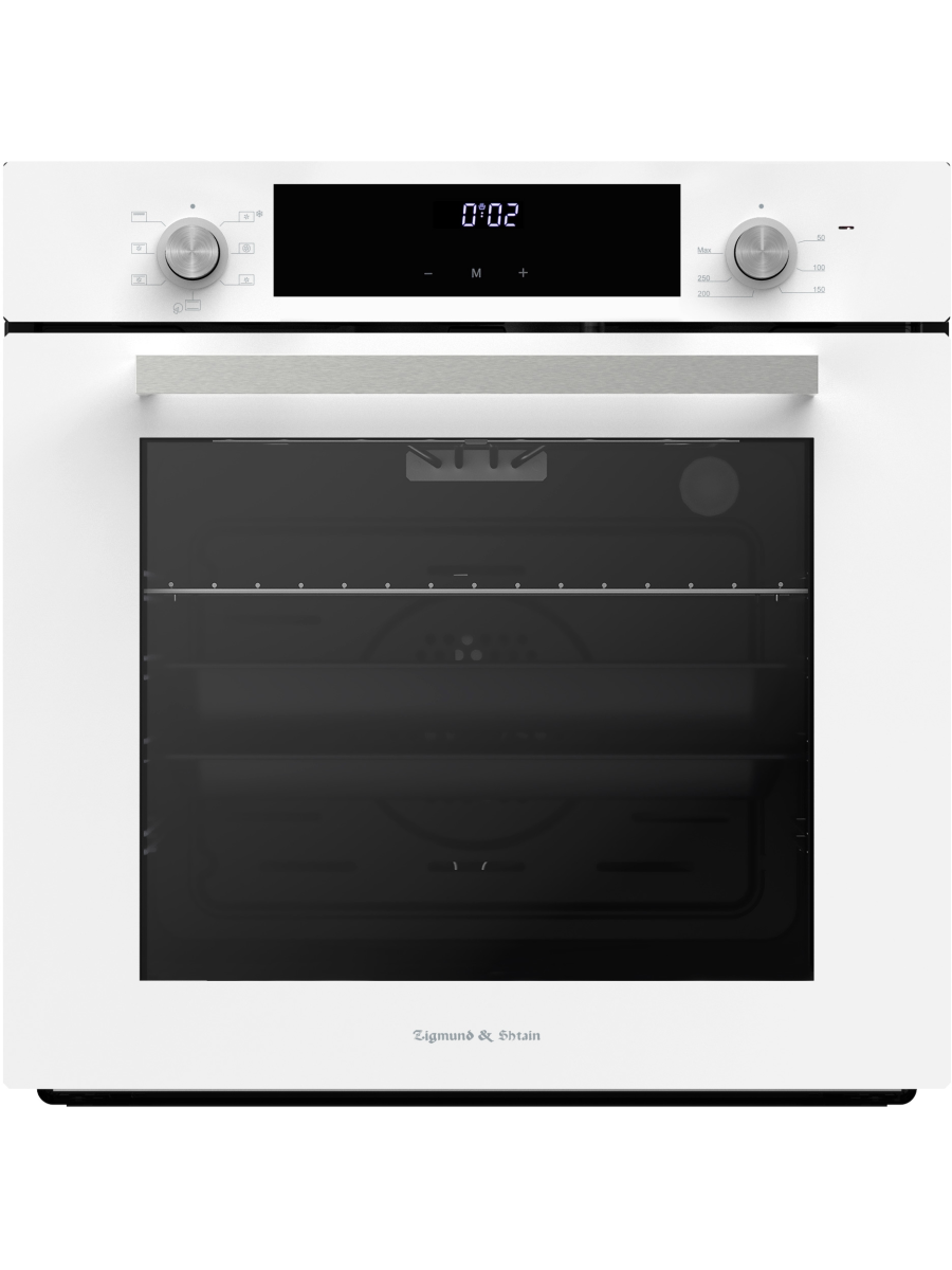 Духовой шкаф электрический Zigmund & Shtain E 153 W, 72л, 7 программ, белый