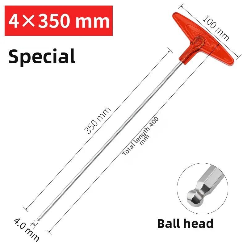 DAREX Шестигранные ключи с Т-образной ручкой 1,5-8 мм D018-040LB